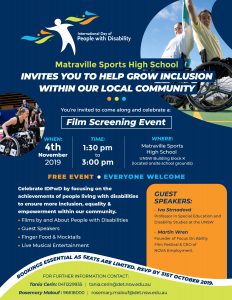 flyer – International Day of People with Disability