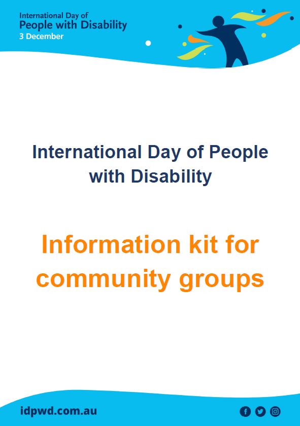 Information kits – International Day of People with Disability